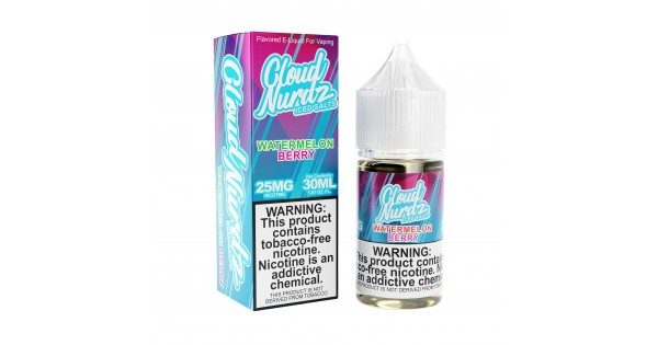 Cloud Nurdz Synthetic Salt - Watermelon Berry ICED 30mL Cloud Nurdz Synthetic Salt - Watermelon Berry ICED 30mL